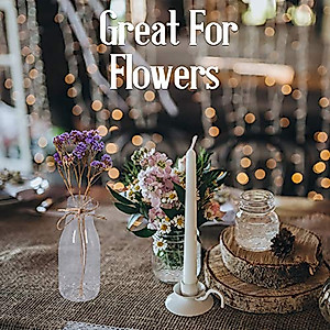 Upper Midland Products 12 oz Plastic Bottles with Lids, Jugs Plastic Milk Bottles For Parties Birthdays 12 Pack