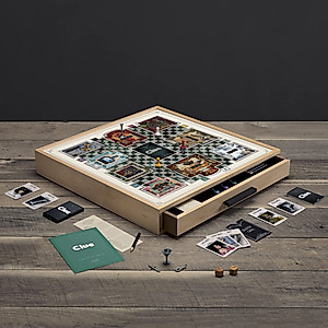 WS Game Company Clue Luxe Edition with Solid Maple Wood Cabinet