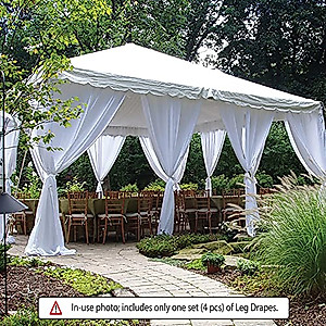 Canopy Leg Drape Accessories - 8 Foot. Canopy Not Included.