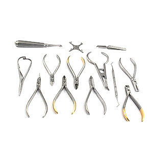 DDP Set of Orthodontic Instruments of 13 Pieces - Stainless Steel - Height Gauge