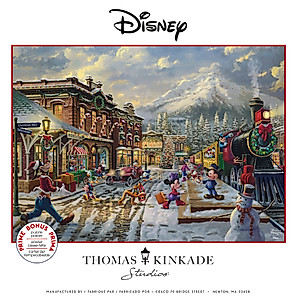 Ceaco - Thomas Kinkade - Disney - Holiday - Candy Cane Express - 1000 Piece Jigsaw Puzzle
