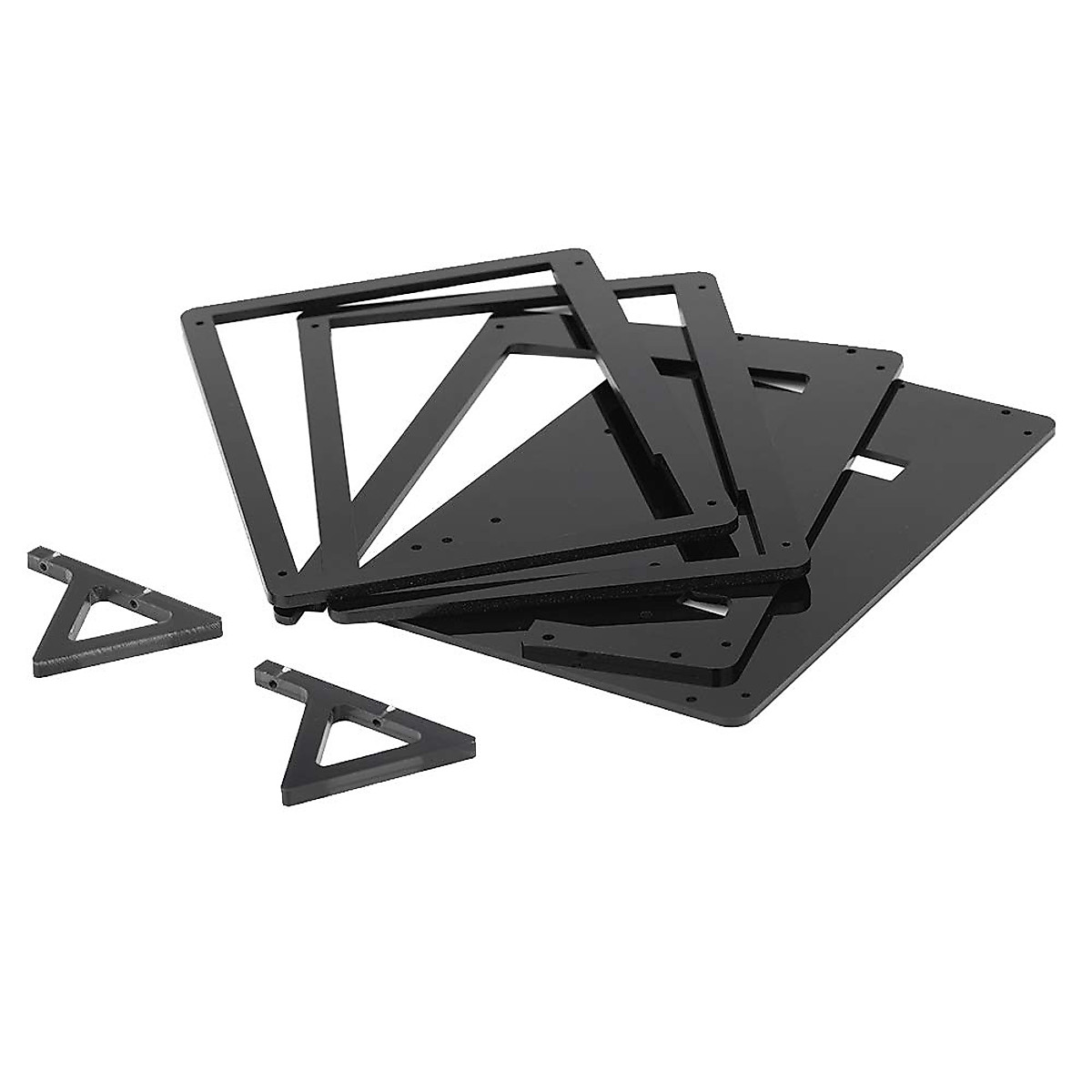 Fudax 7 Inch IPS Touch Display Screen Case, Monitor Case, for Raspberry Pi with(Plastic Bracket Shell)