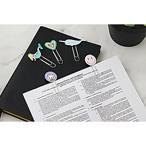 5PCS Paper Clips ,Metal Paper Clips with Lovely Shape,Office Accessories for Desk Bookmark Office School Notebook
