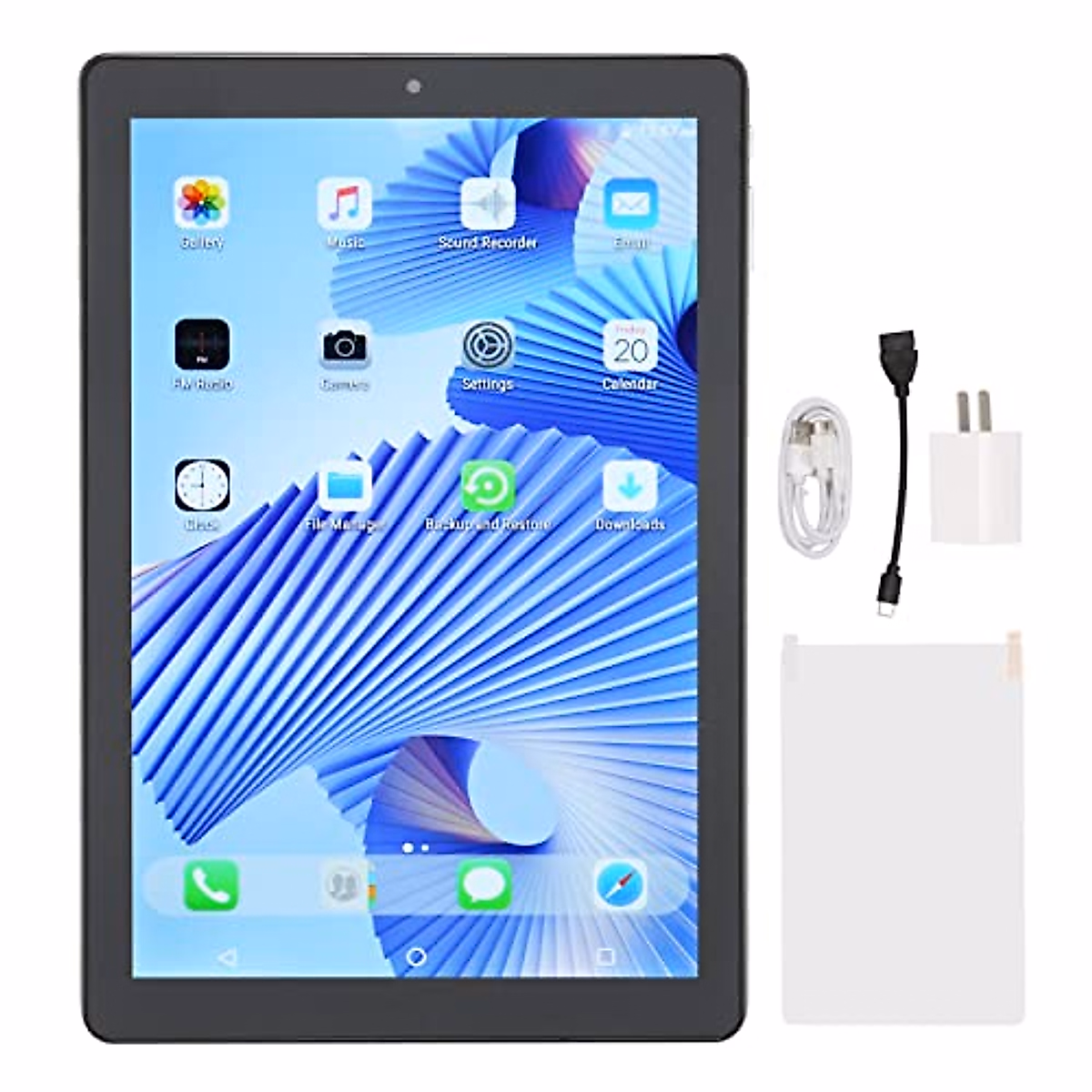 Office Tablet, Octa Core CPU 10.1 Inch 4GB RAM 64GB ROM HD Tablet for Home (US Plug)