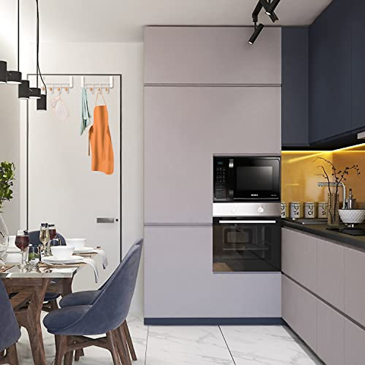 Zagxuade 2Pack Over The Door Hooks , White Door Hangers for Hanging Towels, Clothes, Robe, Hat, Tote Bag, Umbrella