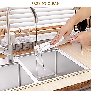 2 Set Large Acrylic Risers, 8 Pcs Rectangular Clear Acrylic Display Stand, Display Risers Shelf for Retail Desktop Shoe Showcase Jewelry Funko Pop Figures