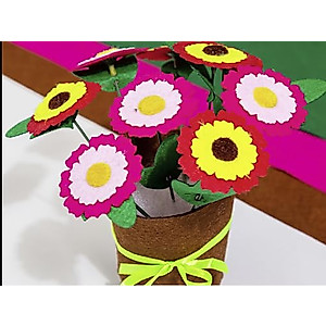 YYCRAFT Stiff Felt Sheets 9 Inch X 12 Inch - 24 Pcs Pack, White(Thickness:1.2mm)