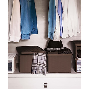 Stefanplast Elegance Storage Box, Mocha, 29 x 39 x 21 cm