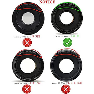 52mm Lens Cap Compatible for Canon EF 50mm f/1.8(Not 1.4) II (Not STM) RF 35mm f/1.8 is EF-S 24mm f/2.8 STM Nikon AF-S DX 35mm f/1.8G,AF(Not AF-S) Nikkor 50mm f/1.8D, 50mm f/1.4D[2 Pack]