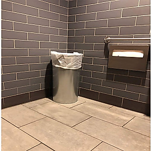 7-10 Gallon Clear Garbage Bags (110 Bags) 29" x 24" Extra Large Medium Kitchen Trash Bags Paper Shredder Bags Can Liners for Home and Office Bins, 110 ct. (Fits 7 Gal, 8 Gal, 9 Gal and 10 Gal Bins)