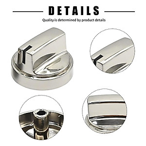 EATAKWARD 4Pcs WB03X29300 Gas Stove Knobs Replacement, Replacement for GE Range JGP3030SL1SS JGP3030SL2SS JGP3030SLSS JGP3036SL1SS JGP3036SL2SS, Replaces KIP 5T06 191D8446