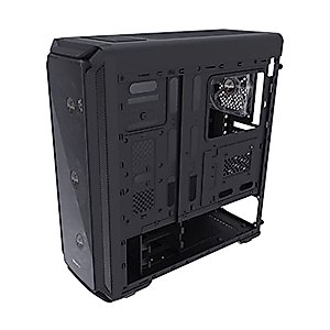Zalman i3 Edge ATX Mid Tower Computer Case Gaming PC Case, Includes 4X 120mm White LED Fans, Acrylic Side Window, High Airflow Mesh Panel, USB 3.0,Black