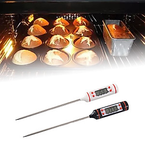 narutosak Meat Thermometer Digital Instant Read for Grilling Kitchen Cooking for Candy Thermometer for Outdoor Black