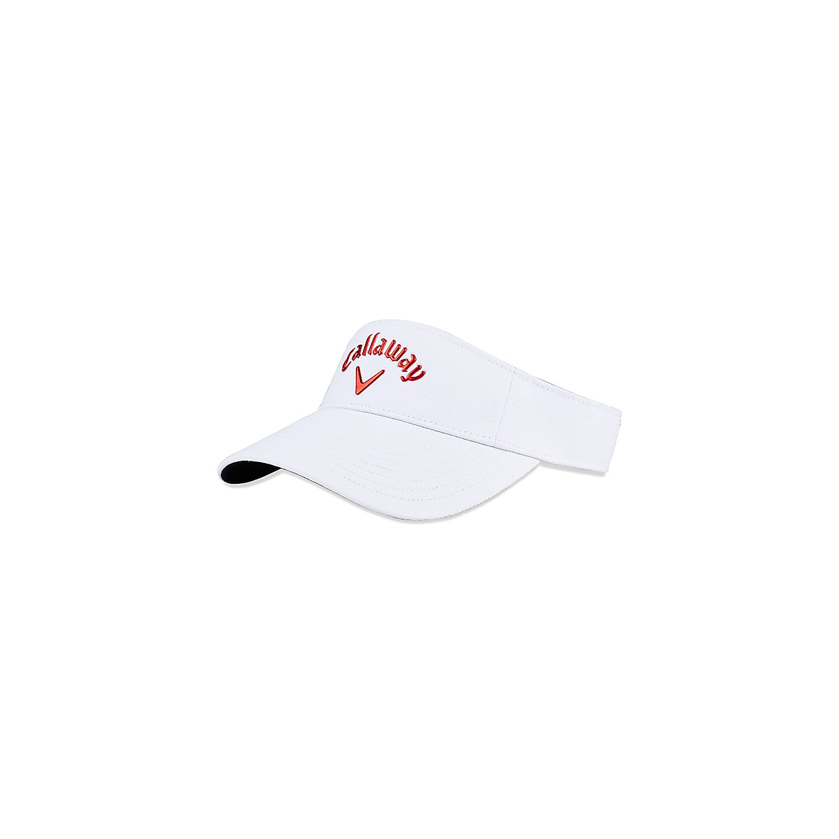 Callaway Unisex Adult High Crown Visor, White/Fire