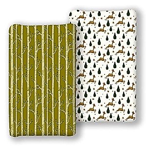 2 Pack Premium Soft Jersey Knitted Stretchy Changing Pad Cover for Baby