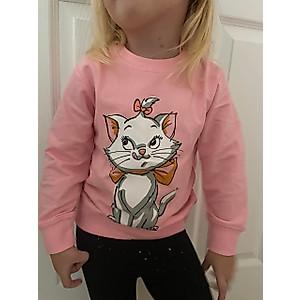 RETSUGO Toddler Baby Girls Cat Sweatshirts Casual Pullover Crewneck Winter Long Sleeve Tops Shirts Clothes 2t(75-Cat 90)