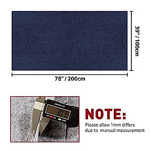 HOMCHEK 40" × 78" Navy Blue Underfelt Speaker Box Carpet Resists Stains Non-Woven Fabric Cover for Car Truck Speaker Sub Home Auto RV Boat Marine Interior Felt Carpet 21.12 Sqft.