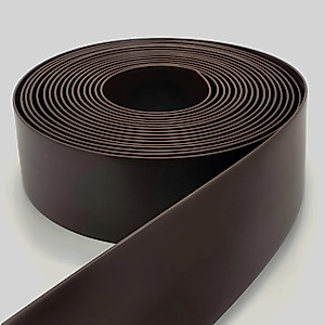 KOMORAX 20ft Long 2" Wide Vinyl Chair Strapping. Repair & Replacement Matte Finish. for Patio Outdoor Lawn Garden Durable Attractive (Brown)