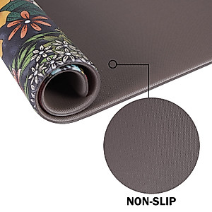 ASPMIZ 3 Pieces Kitchen Mats for Floor, Cushioned Anti-Fatigue Kitchen Rugs Non Slip Memory Foam Kitchen Mats and Rugs Waterproof Kitchen Floor Comfort Mats 18'' x 30'' + 18'' x 48'' + 18'' x 60''