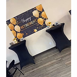 Tina 4 Pack 32x43 Inch Highboy Spandex Cocktail Table Cover Black, Fitted Stretch Cocktail Tablecloth for Round Tables (4PC 32X43 Black)