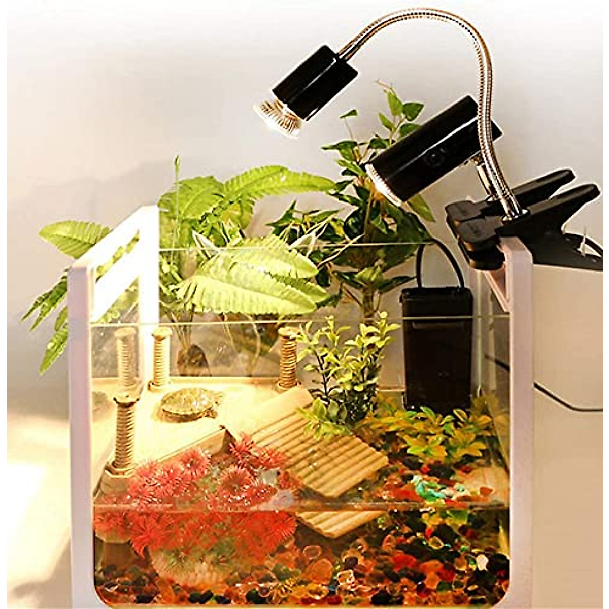 25W UVA UVB Reptile Light 25 Watt UVB Light UVA Bulb Halogen Basking Bulb Full Spectrum Reptilian Lamp Lizard Lamps for Turtle Aquarium Aquatic Reptile Lizard Habitat,E27/E26 Base,110V,6 Pack