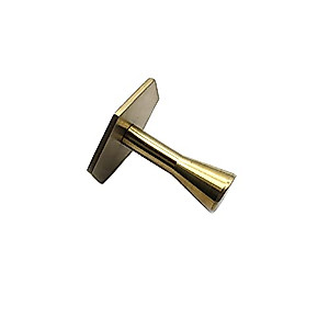 Woodlands Home, Antique Brass Self Adhesive Towel & Robe Hook, Modern Geometric Base, Pack of 4
