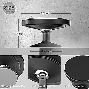 pzoz Magnetic Car Mount Compatible with iPhone 14 /13 /12 & MagSafe Case, 360° Adjustable Magnet Cell Phone Mount Holder for Dashboard Compatible with Mag Safe iPhone 14 /13 /12, Mini, Pro, Pro Max