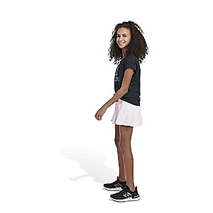 adidas Girls' Big Sport Skort, Clear Pink, S (7/8)