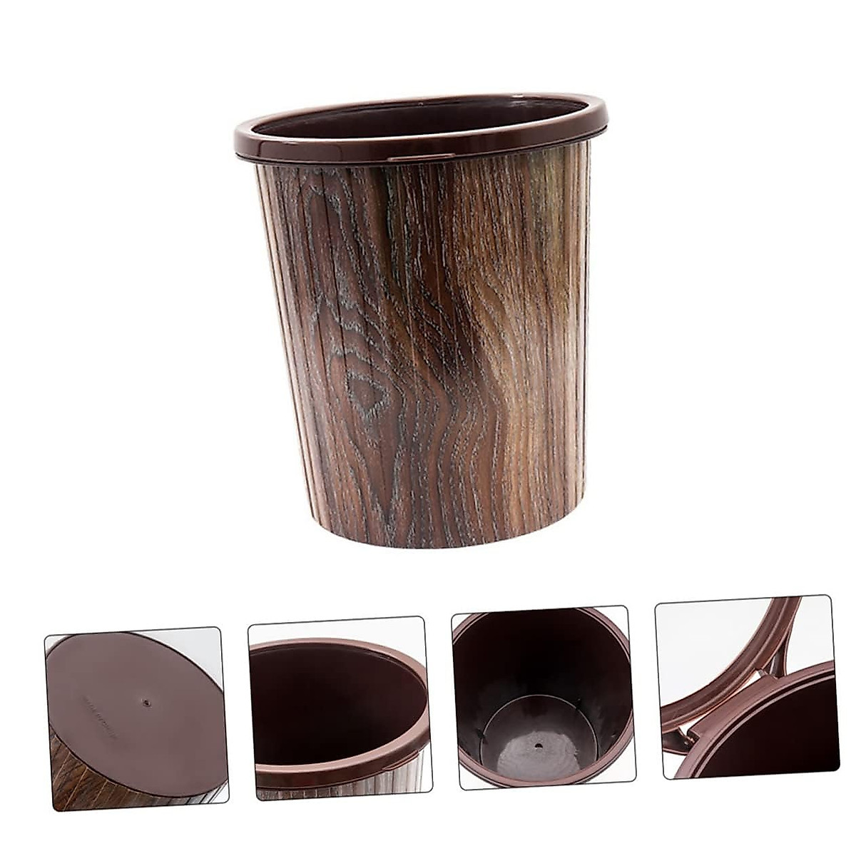 NALsa 1pc Retro Trash Can Trash Can Small Trash Can Office Trash Can Plastic Trash Can Mini Trash Can Bathroom Waste Storage Trash Can Household Trash Can