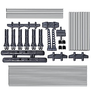 Kentaly Clothes Drying Rack, Large 3-Tier Rolling Folding Dryer Hanger Storage Collapsible Garment Rack Standing Rack with Foldable Wings and Casters for Indoor Outdoor