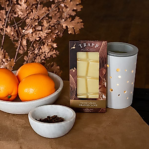 Trapp 2.6oz Orange Clove Fragrance Wax Melts, Seasonal Home Collection, 30 Hours – Soy Wax Fragrance Melts, Citrus Scented Wax Melts