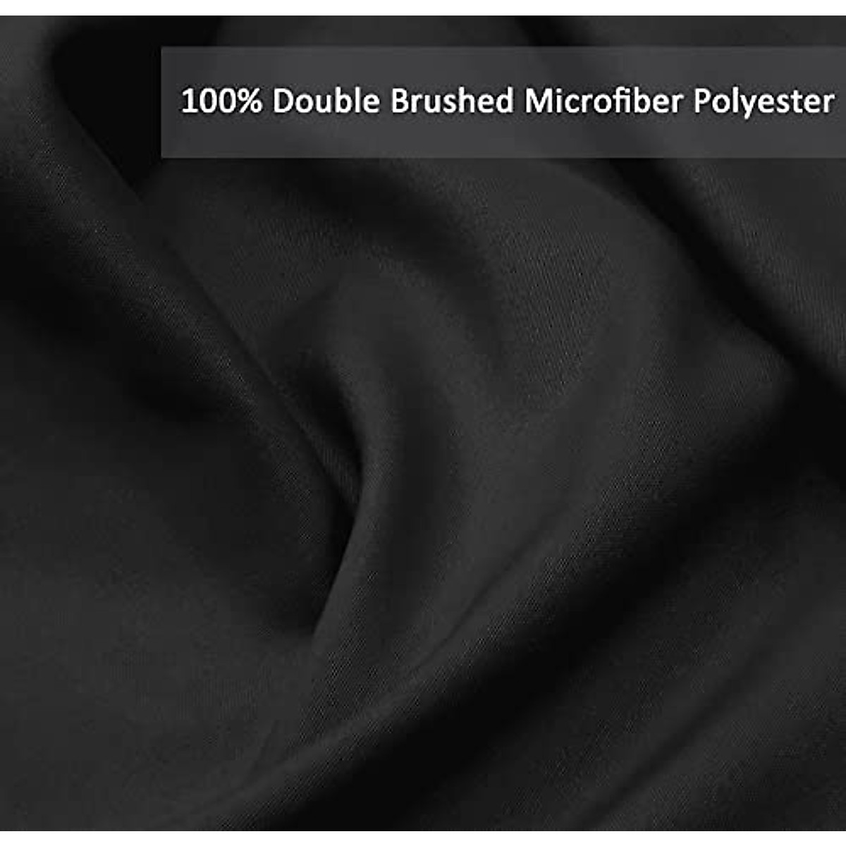 Mejoroom 6Piece Queen Sheet Set - Extra Soft Microfiber 1800 Thread Count Luxury Egyptian Sheets with 16inch Deep Pocket - Wrinkle&Cooling Bed Sheets(Queen, Black Beauty)