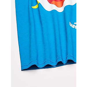 Pinkfong Boys' Toddler Baby Shark Short Sleeve T-Shirt, Turquoise, 3T