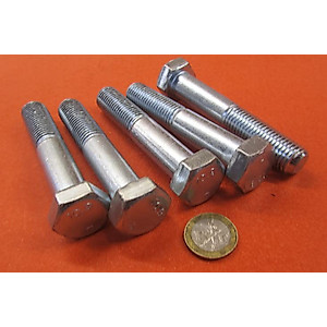 Class 10.9 Zinc Steel Hex Bolts PT M16 x 2 mm x 90 mm Long 5 pcs