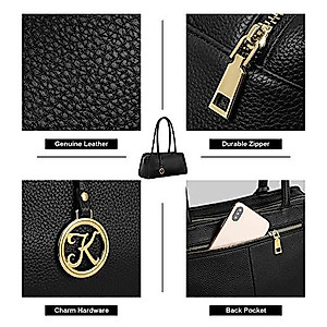 Kattee Leather Purses and Handbags for Women Small Top-handle Tote Bag Satchel Shoulder Bag