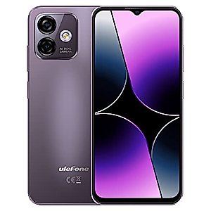 Ulefone Note 16 Pro Unlocked Cell Phone 16GB+256GB, 8-Core, 6.52" Display Smartphone Unlocked, Android 13, 50MP AI Camera Mobile Phone, 4400 mAh, Dual 4G LTE, Fingerprint Unlock, U.S. Version, Purple