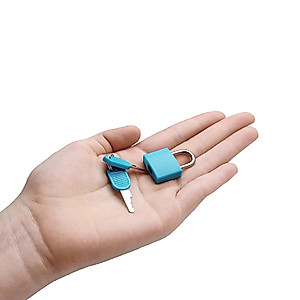 Suitcase Lock with Keys, Multicolor Small Padlock for Backpacks, Laptop Bags, Boxes, Storage Cabinets, 6 Pcs