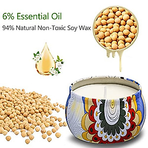 Set of 12 4.4OZ Scented Candles Bulk, Strong Aromatherapy Soy Candle for Home, Romantic Decorations Gifts for Women on Christmas, Holiday, Birthday or Anniversary