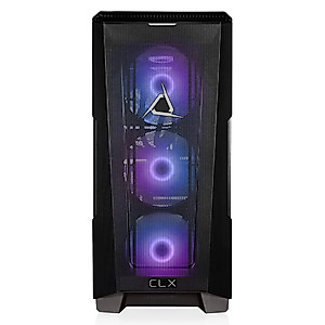CLX Set VR-Ready Gaming PC - Intel Core i9 13900KF 3GHz, GeForce RTX 4070 Ti, 1TB NVMe M.2 SSD, 4TB HDD, 32GB DDR5 Black Memory, 360mm AIO, WiFi, Windows 11 Home, Black