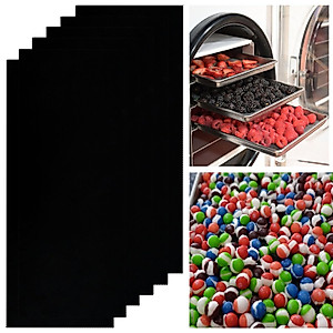 Perditan Tray Mats Set for Harvest Right Freeze Dryer Accessories (L - Large) 6 Pack, Non-Stick, Washable - Teflon Mats Compatible with Harvest Right Freeze Dryer Trays