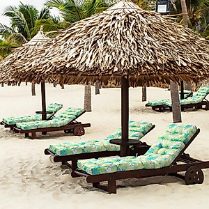 Huwena 4 Pack Outdoor Chaise Lounge Cushion Pool Patio Lounge Cushions 22 x 73 x 4.7H Inch Waterproof Lounge Chair Cushion Beach Lounge Cushion Replacement for Patio Lounge Chairs