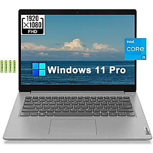 Lenovo IdeaPad 3 14" FHD Business Laptop Computer[Windows 11 Pro], Intel Quad-core i5-1135G7, 20GB RAM, 512GB PCIe SSD, Intel Iris Xe Graphics, Wi-Fi 6, Bluetooth 5, USB, HDMI, Webcam, Grey, w/Battery