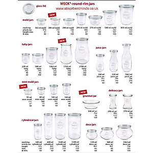 12 Weck Jar Stainless Steel Clips / Clamps - suitable for 6 jars