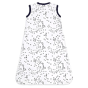 Burt's Bees Baby Baby Beekeeper Wearable Blanket, 100% Organic Cotton, Swaddle Transition Sleeping Bag, A Midnight Twinkle, Medium