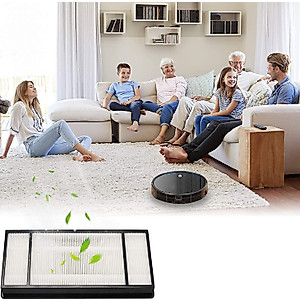 KEYJINIU 4 Pack HRF-H1 HRF-H2 / Filter (H) + 8 Pack Carbon Pre Filter Compatible with Honeywell HPA060, HPA160, HPA050, HPA150, HHT055, HHT155