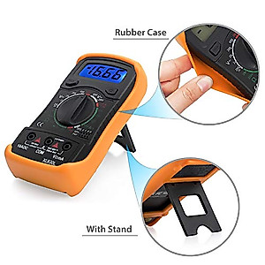 Neoteck Electrical Test Kit, Mini Digital Multimeter + Receptacle Outlet Tester + Non-Contact 12-1000V AC Voltage Detector Pen- Great Packs!