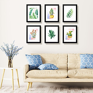 Golden State Art, 11x14 Black Photo Wood Frame with Real Glass and White Mat for 8x10 Picture