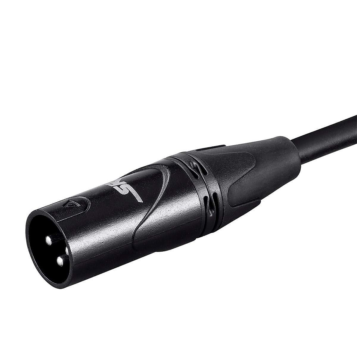 Monoprice Starquad XLR Male to XLR Female Microphone Cable - 3 Feet - Black, 24AWG, Optimized for Analog Audio - Gold Contacts - Stage Right Series