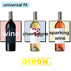 OTRON Champagne Sparkling Wine Bottle Stopper, Silver