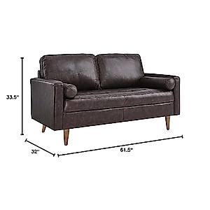 Modway Valour Love Seats, Loveseat, Brown